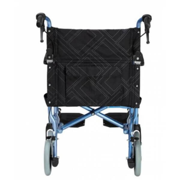 Lightweight Transit Wheelchair With Seatbelt And Brakes Durable