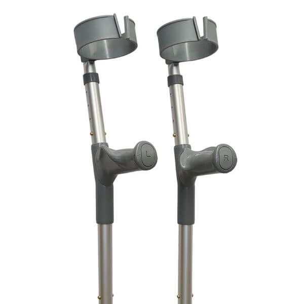 Adjustable Adult Forearm Crutches. Lightweight, Durable, and Secure.