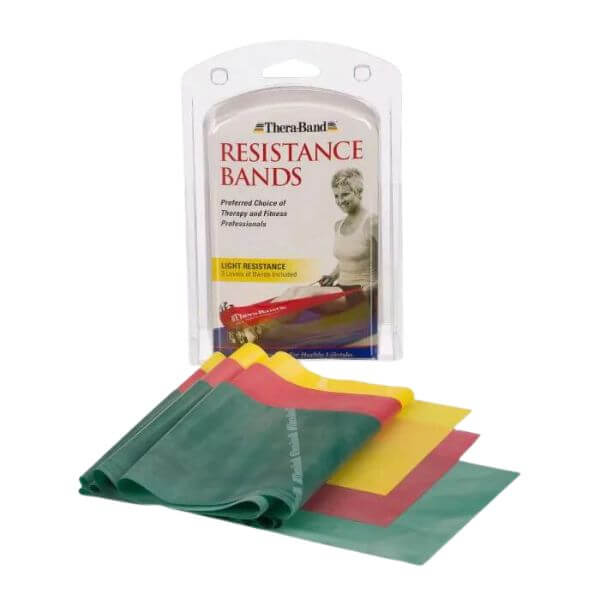 Beginner's Resistance Band Set. Versatile, Color-coded, and Lightweight.