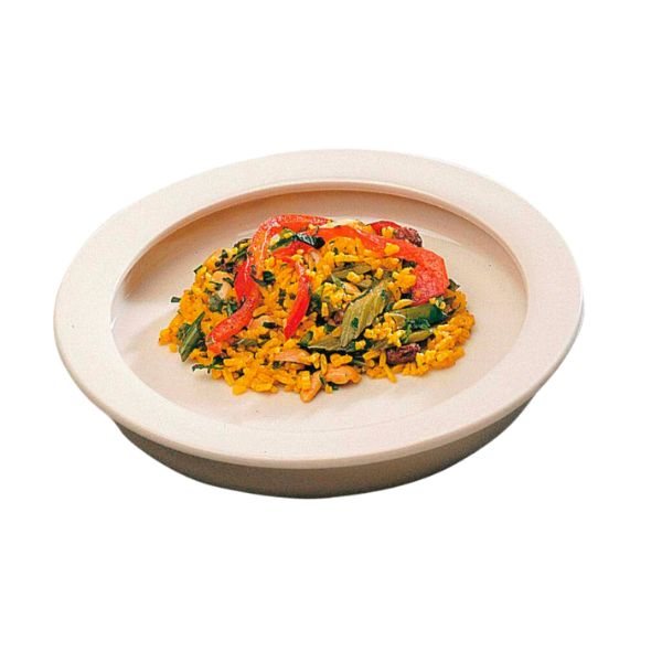 Adaptive Plate with Raised Inside Edge (Pack of 4). Durable, Convenient ...
