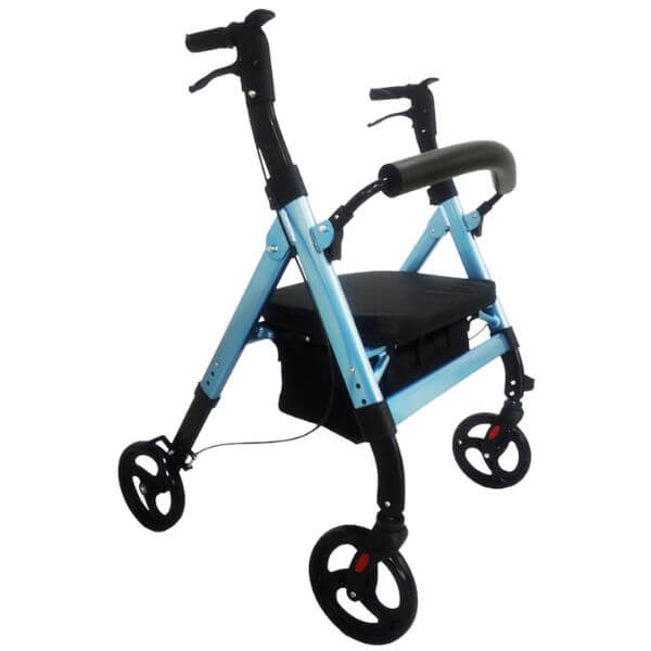 Heavy Duty Rollator for Tall Users. Lightweight, Portable, and Compact.